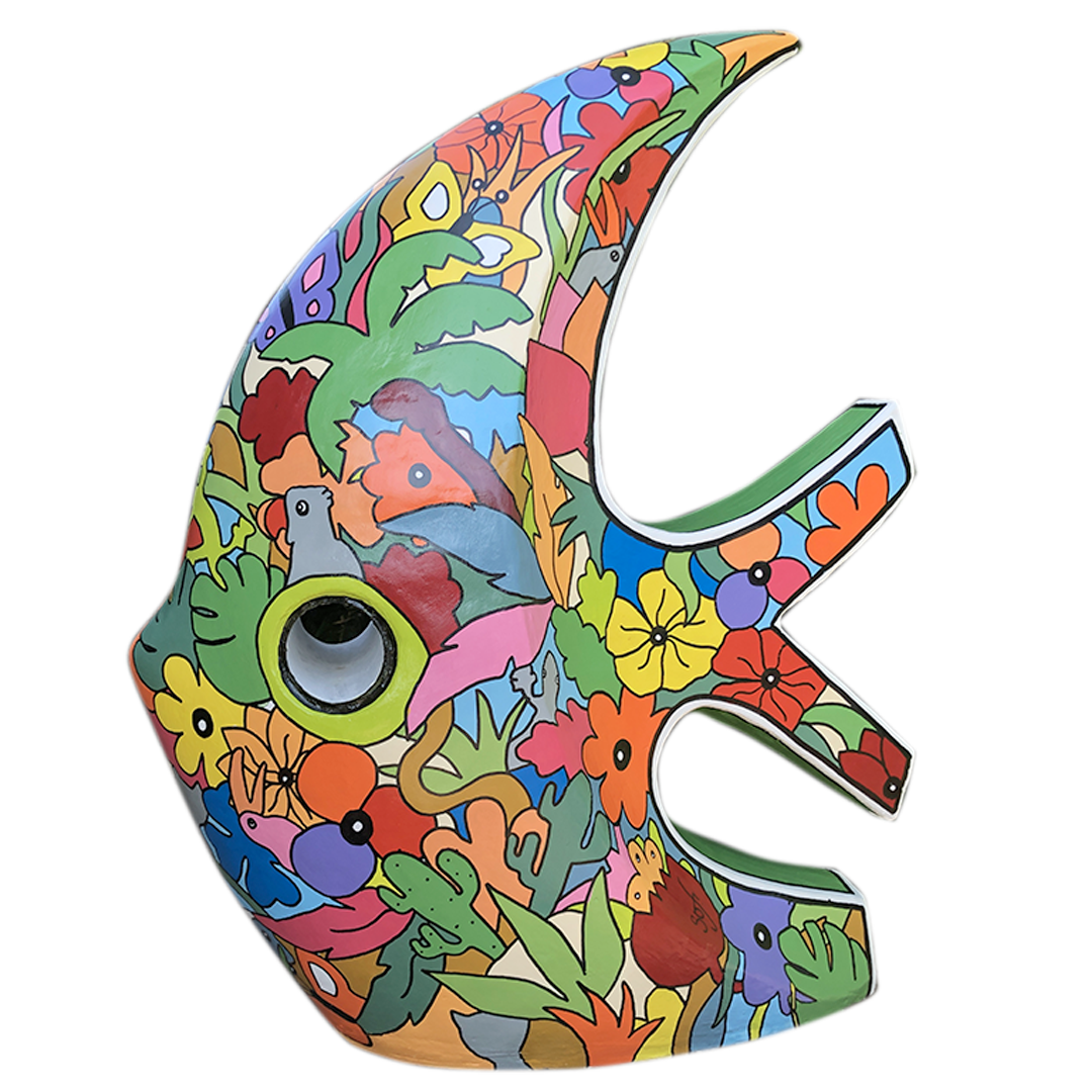 Poisson Décoratif design 100 cm "Tropical" par Sofi , artiste designer ...